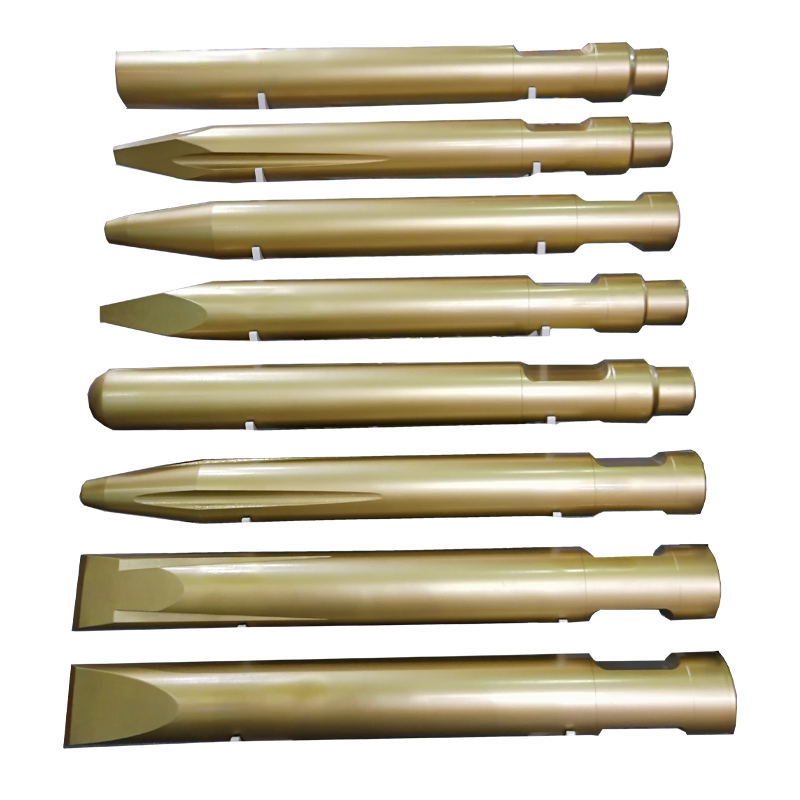 China hydraulic breaker parts chisel excavator blunt wedge diamond ...