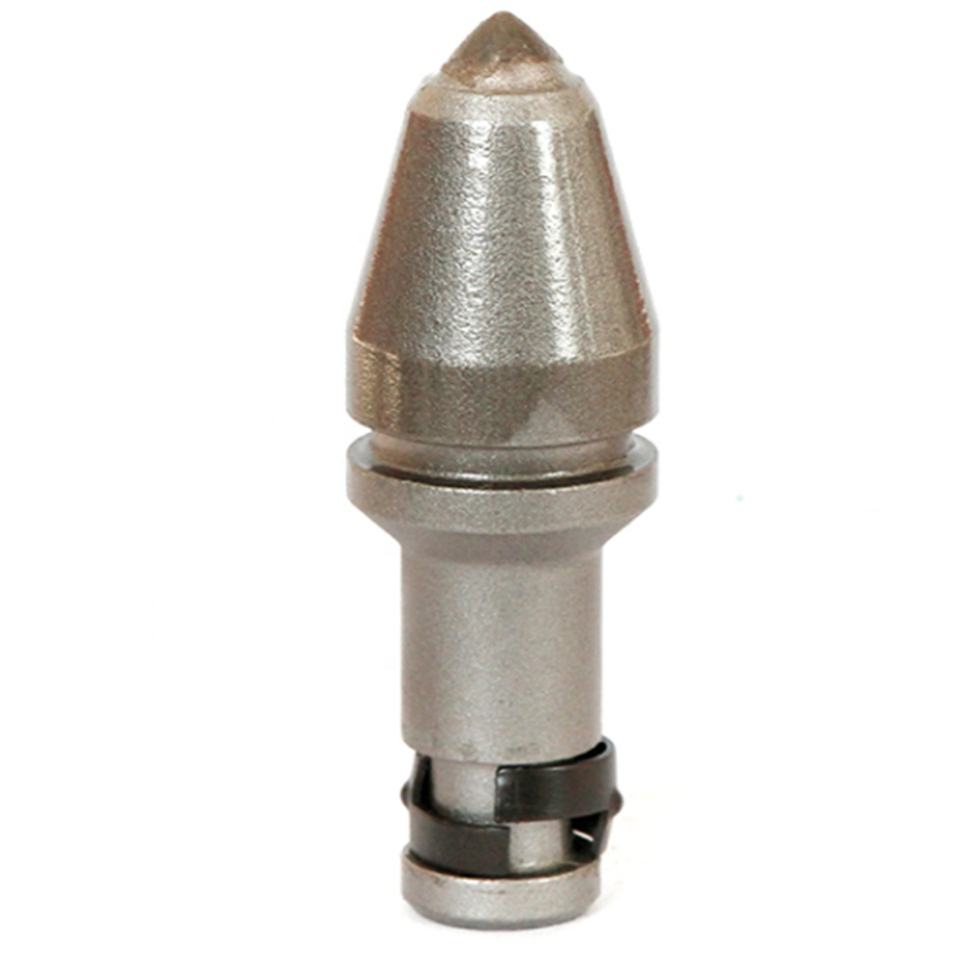 China High quality round shank drill tool bit bullet teeth for bored ...